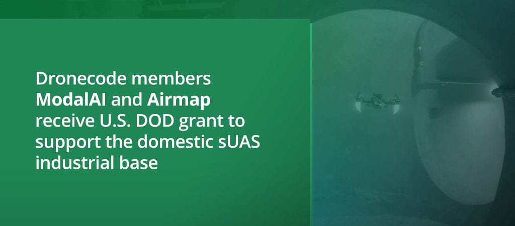 DRONECODE MEMBERS MODALAI AND AIRMAP RECEIVE U.S. DOD GRANT TO SUPPORT | ModalAI, Inc.