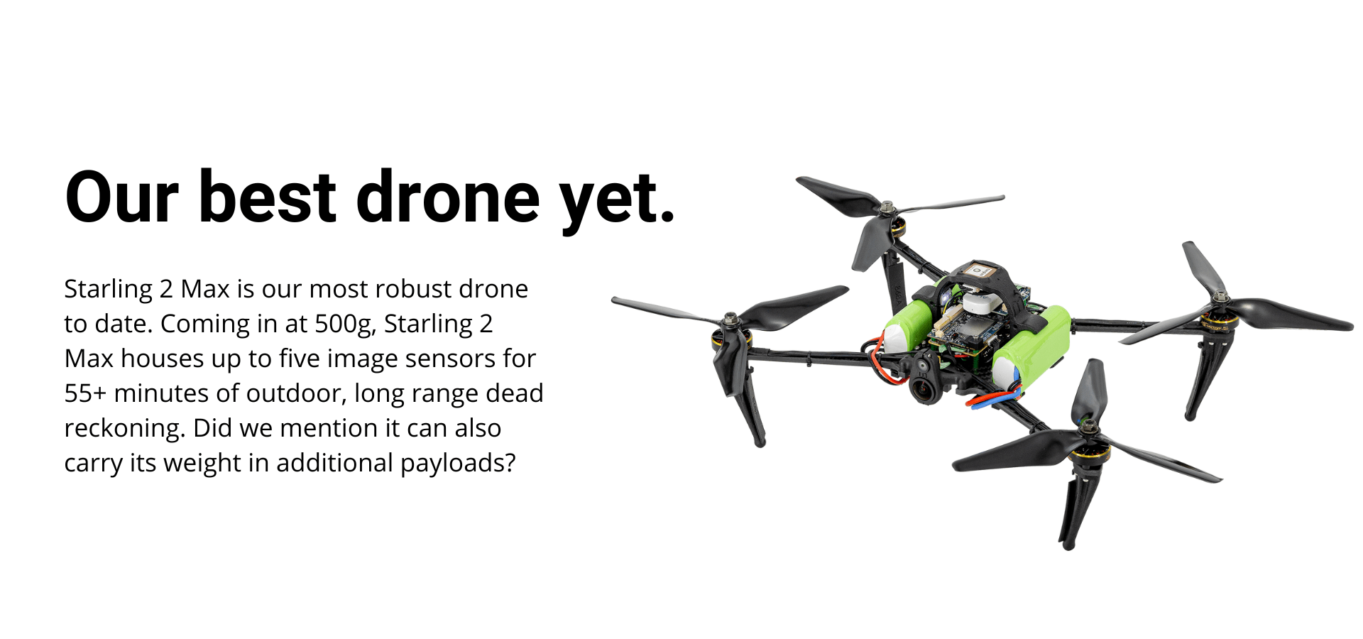 Starling 2 Max Outdoor GPS-denied Development Drone | ModalAI, Inc.